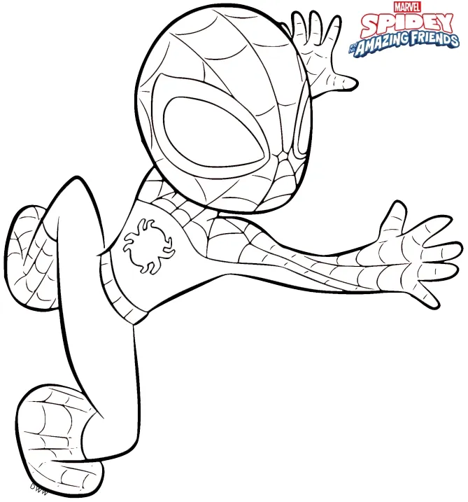 Spidey Coloring Pages PDF - Free Printable Sheets
